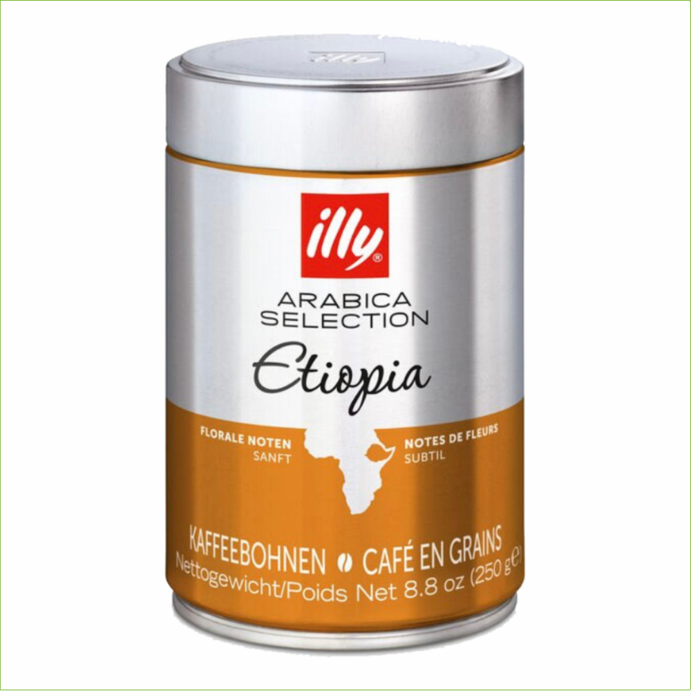 Illy ethiopie 250 gram koffiebonen 6 stuks